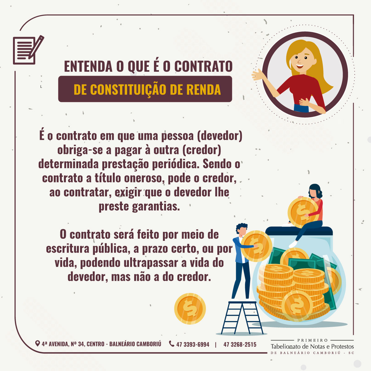 Entenda mais sobre #contrato de constituição de renda em nosso post ...